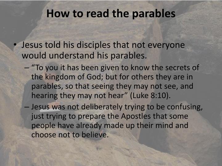 Ppt The Parables Of Jesus Powerpoint Presentation Id 2472423