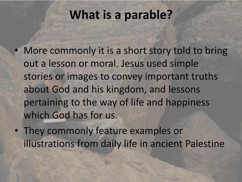 Ppt The Parables Of Jesus Powerpoint Presentation Free Download Id