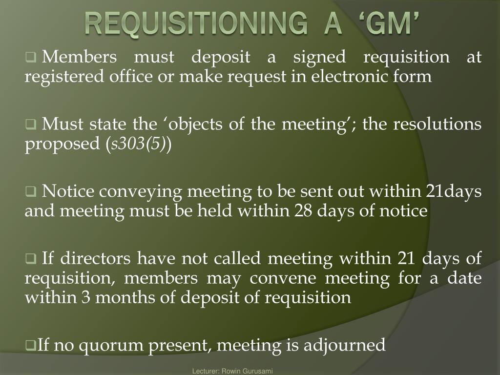 PPT - COMPANY LAW: Ownership & Management Part 2 - MEMBERS PowerPoint ...