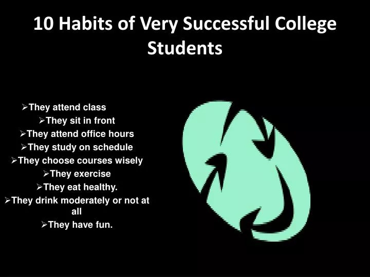 PPT - 10 Habits of Very Successful College Students PowerPoint ... PPT - 10 Habits of Very Successful College Students PowerPoint ...