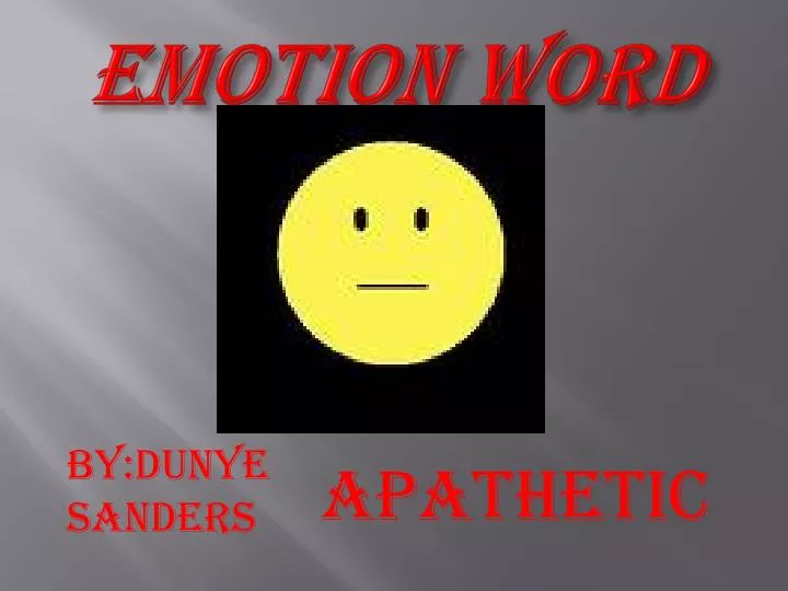 PPT - Emotion word PowerPoint Presentation, free download - ID:2472771