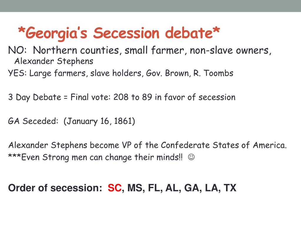 PPT - Prelude to the Civil War: Key Events and Conflicts in Georgia ...