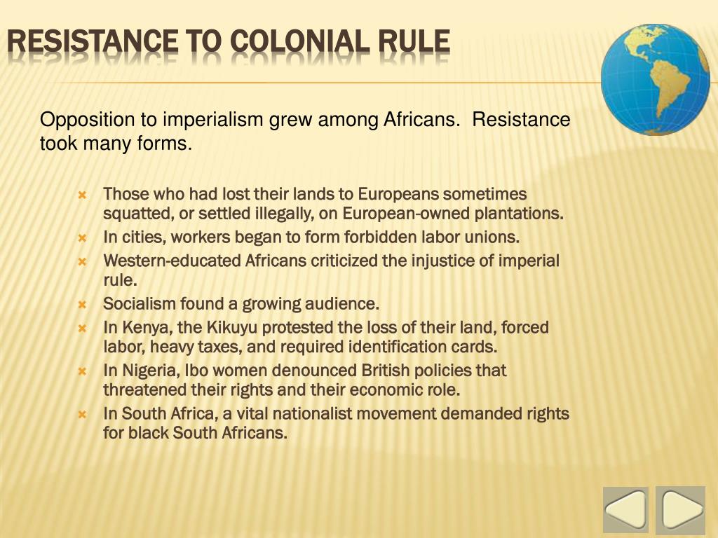 PPT - The Rise of Nationalism and Resistance in Modern African History ...