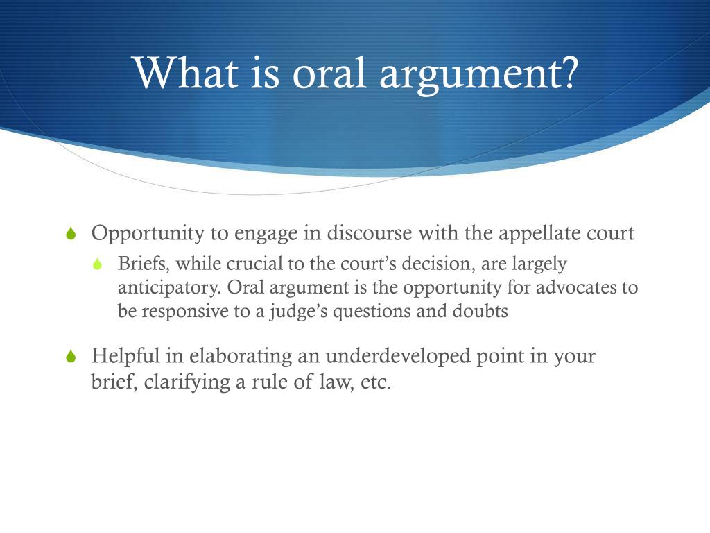 PPT - ORAL ADVOCAY TRAINING Part 1 PowerPoint Presentation, free ...