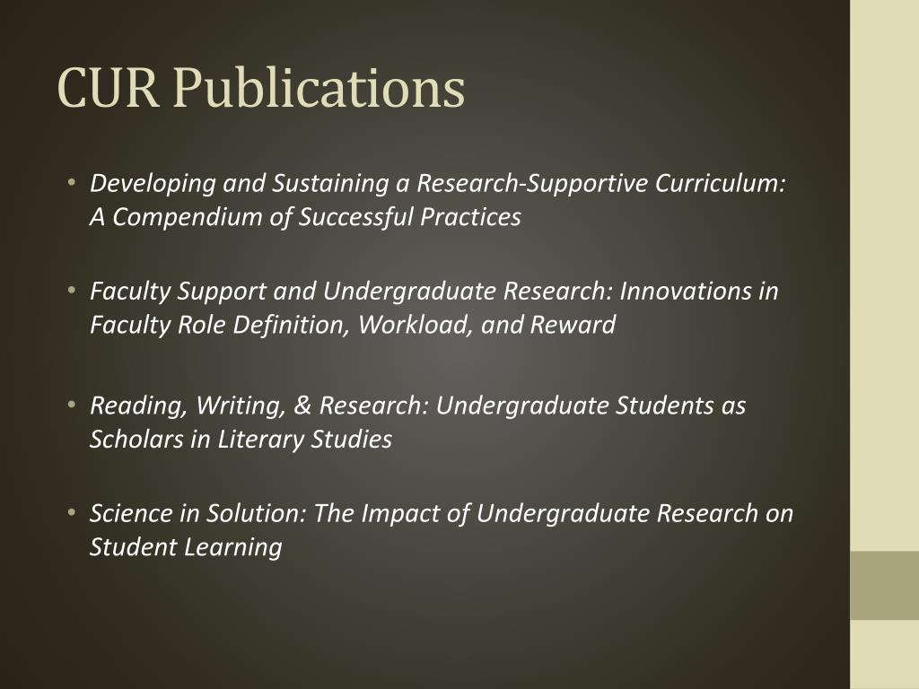 PPT - The Council on Undergraduate Research PowerPoint Presentation ...
