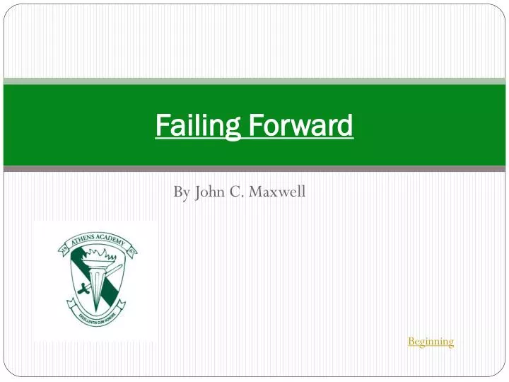 PPT - Failing Forward PowerPoint Presentation, free download - ID:2474425