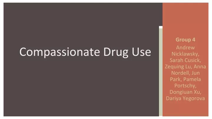 Compassionate Use