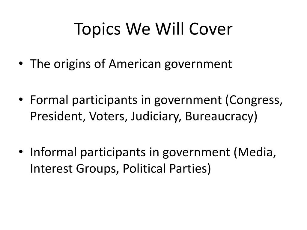 PPT - American National Government PowerPoint Presentation, free ...