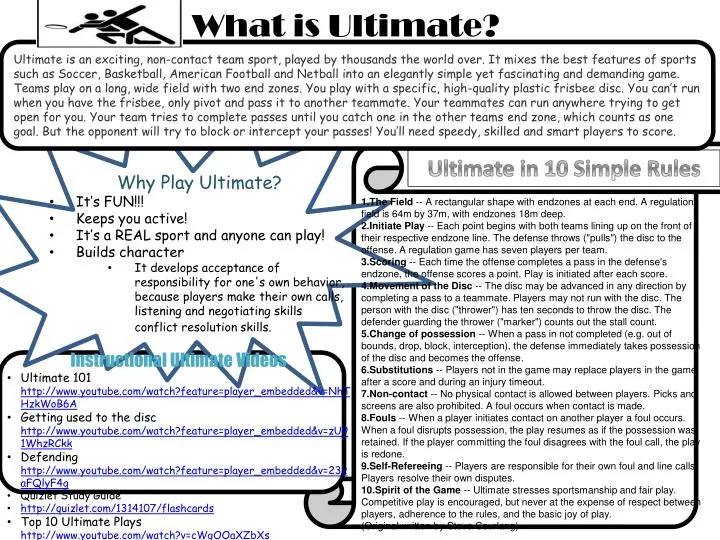 PPT - What is Ultimate? PowerPoint Presentation, free download - ID:2476480