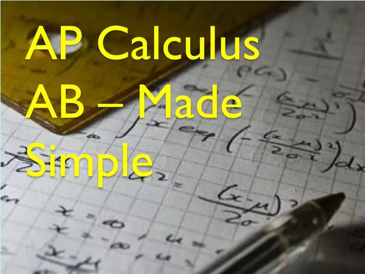 PPT - AP Calculus AB – Made Simple PowerPoint Presentation, free ...