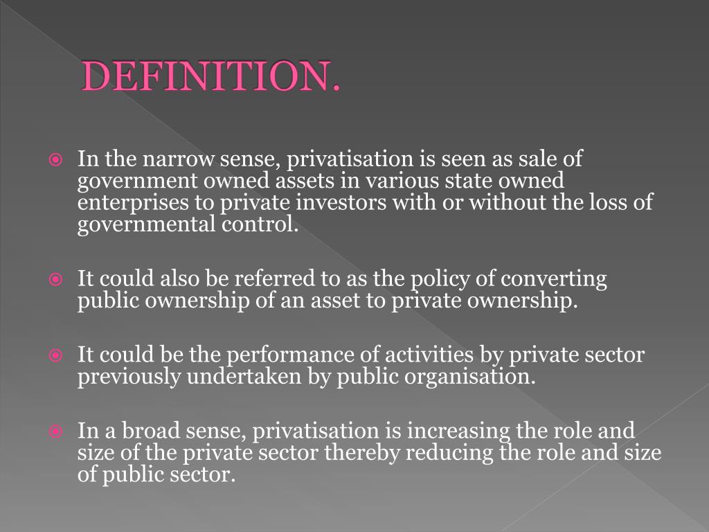 PPT - QUE:WHAT IS THE ROLE OF PRIVATISATION IN TODAYS GHANAIAN ECONOMY ...