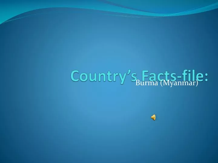 PPT - Country’s Facts-file: PowerPoint Presentation, free download - ID ...