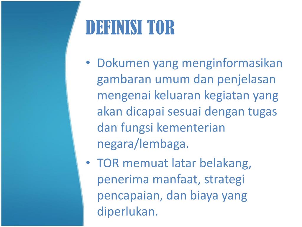 PPT - PENYUSUNAN TOR DAN RAB SERTA TEKNIK PERENCANAAN AKTIVITAS ...
