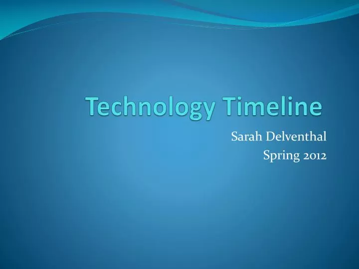 PPT - Technology Timeline PowerPoint Presentation, free download - ID ...