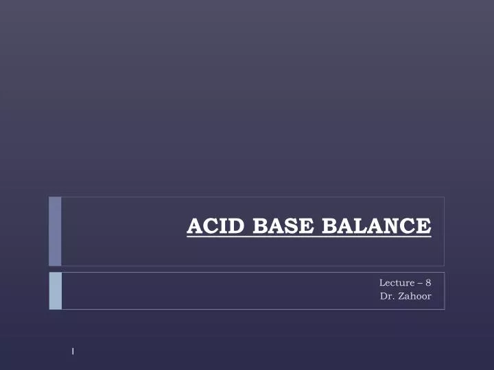PPT - ACID BASE BALANCE PowerPoint Presentation, free download - ID:2478277