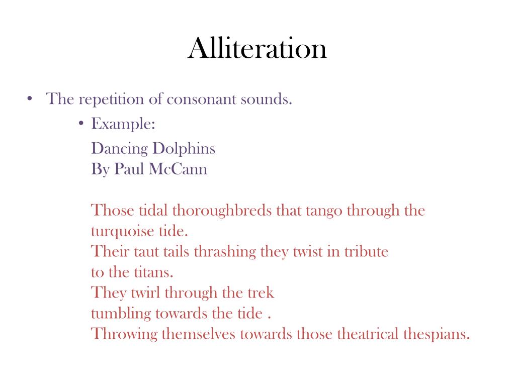 PPT - Exploring Alliteration and Tone in Poetry: A Deep Dive PowerPoint ...