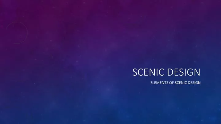 PPT - Scenic Design PowerPoint Presentation, free download - ID:2479616