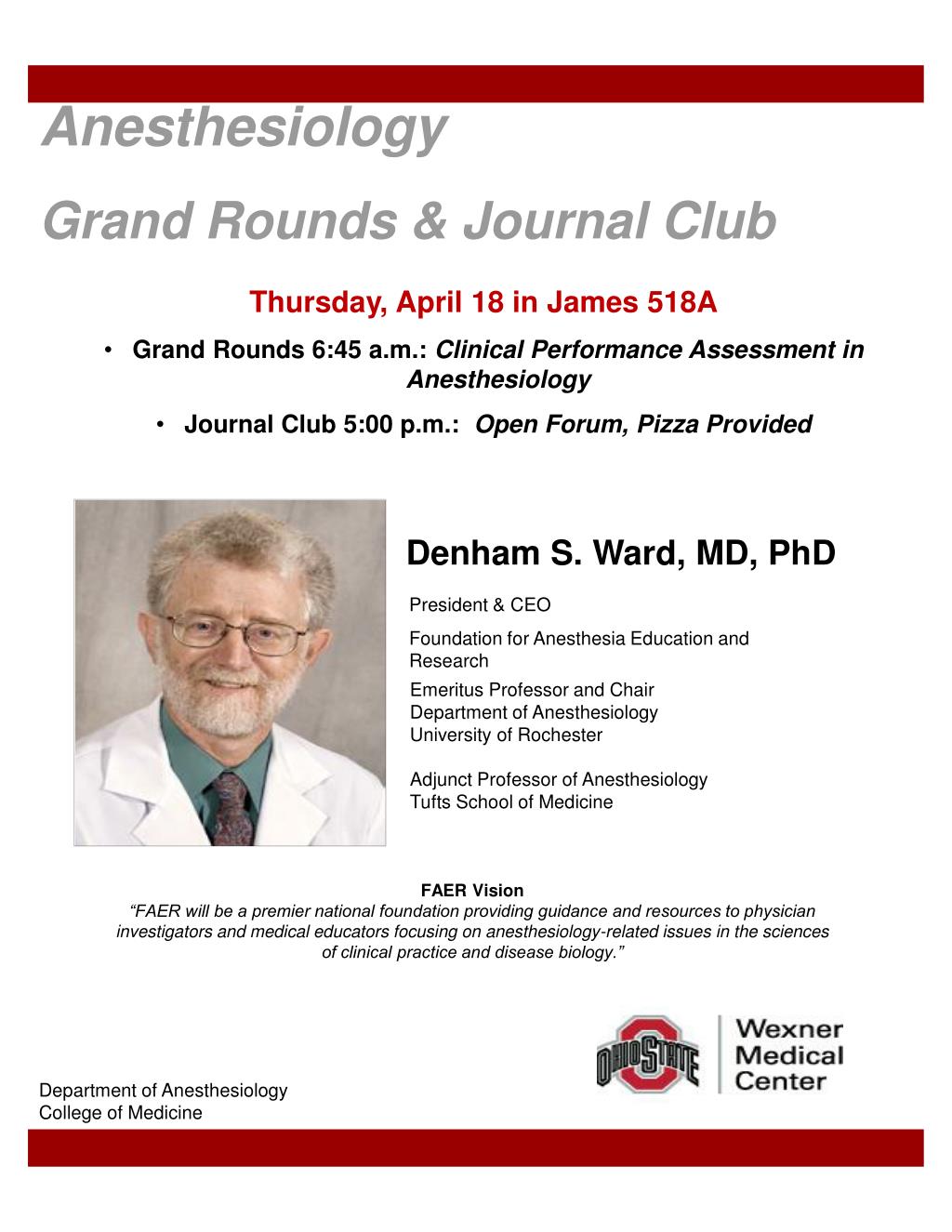 PPT - Anesthesiology Grand Rounds & Journal Club PowerPoint ...