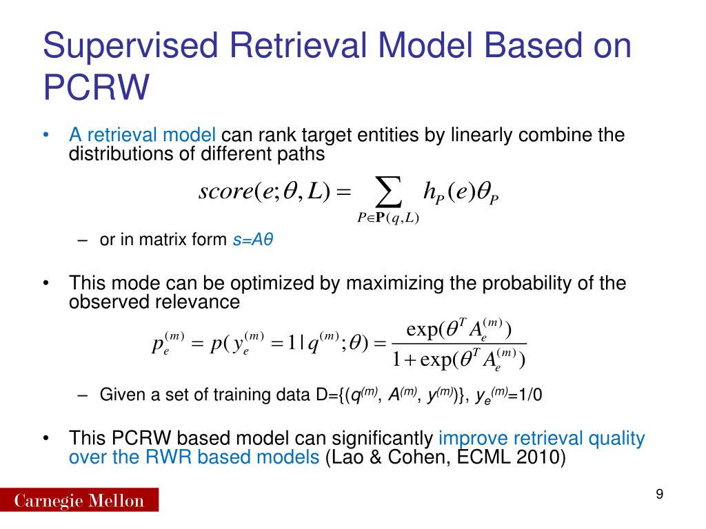 Ppt Fast Query Execution For Retrieval Models Based On Path Constrained Random Walks