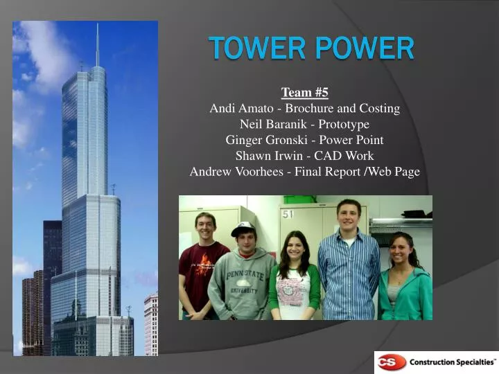 PPT - Tower Power PowerPoint Presentation, free download - ID:2480379
