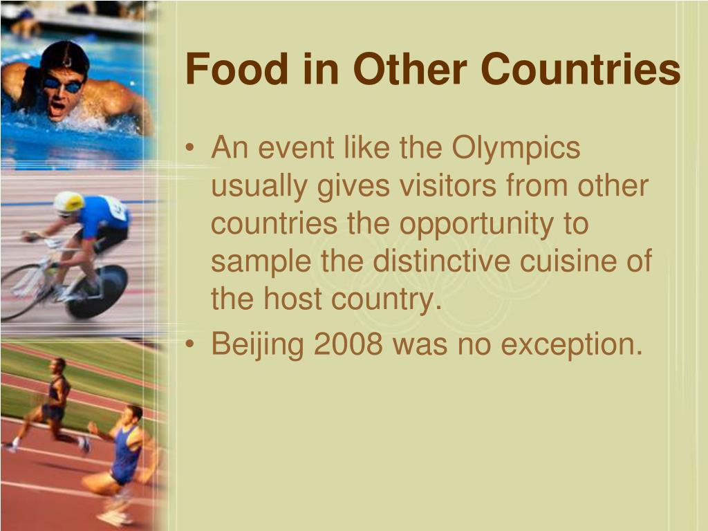 PPT - FOOD in the Olympics Venue - Beijing PowerPoint Presentation ...