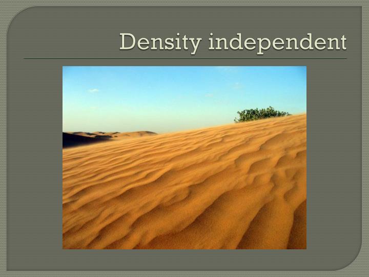 PPT - AIM: SWBAT differentiate between density dependent and density ...