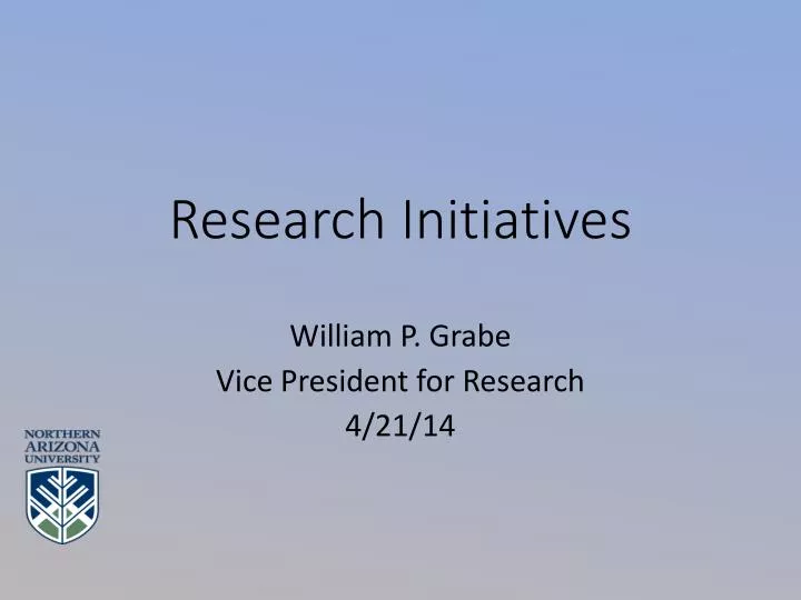 PPT - Research Initiatives PowerPoint Presentation, free download - ID ...