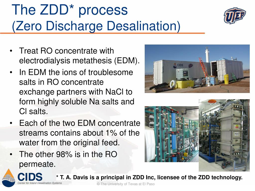 PPT - Electrodialysis Metathesis to Improve Desalination Yield from Gypsum-Rich Groundwater ...