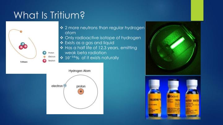 PPT - Tritium(Hydrogen-3) PowerPoint Presentation - ID:2481410