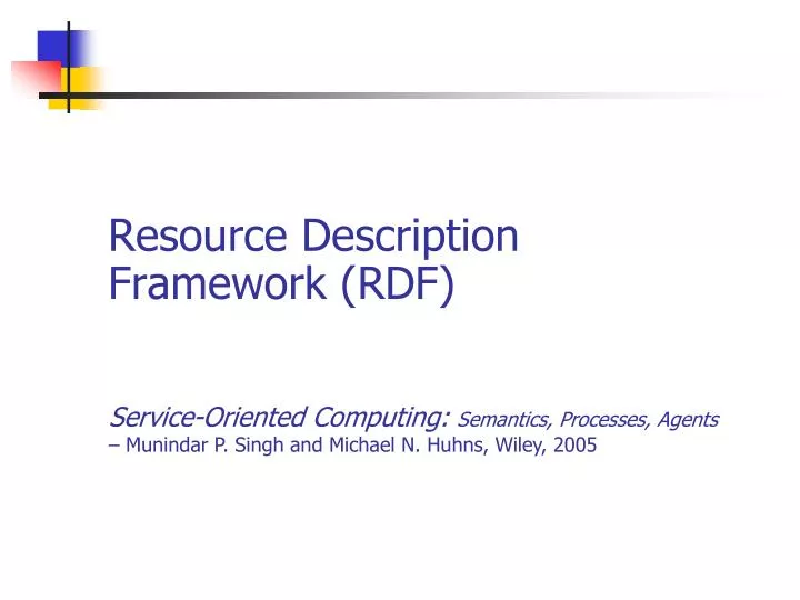 PPT - Resource Description Framework (RDF) PowerPoint Presentation ...