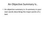 PPT - How to Write An Objective Summary PowerPoint Presentation - ID ...