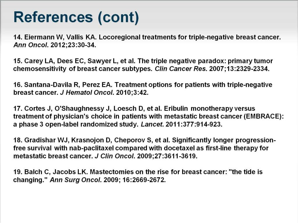 PPT - Triple-Negative Breast Cancer Practical Treatment Strategies ...