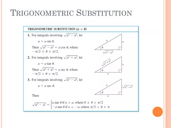 PPT - Trigonometric Substitution PowerPoint Presentation, free download ... PPT - Trigonometric Substitution PowerPoint Presentation, free download ...