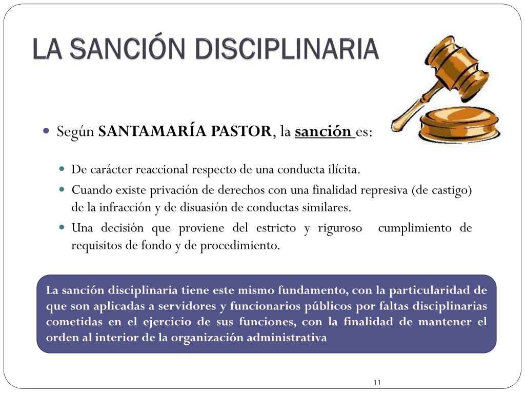 Ppt La SanciÓn Disciplinaria Powerpoint Presentation Free Download