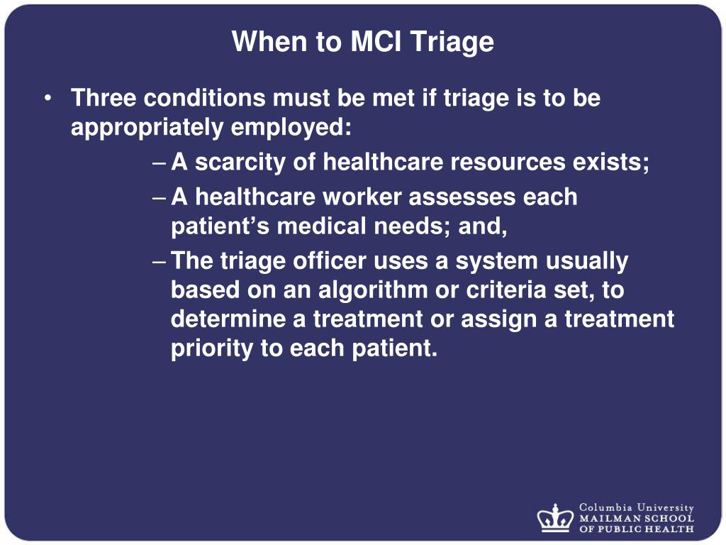 PPT - Mass Casualty Incident (MCI) Triage PowerPoint Presentation, free ...