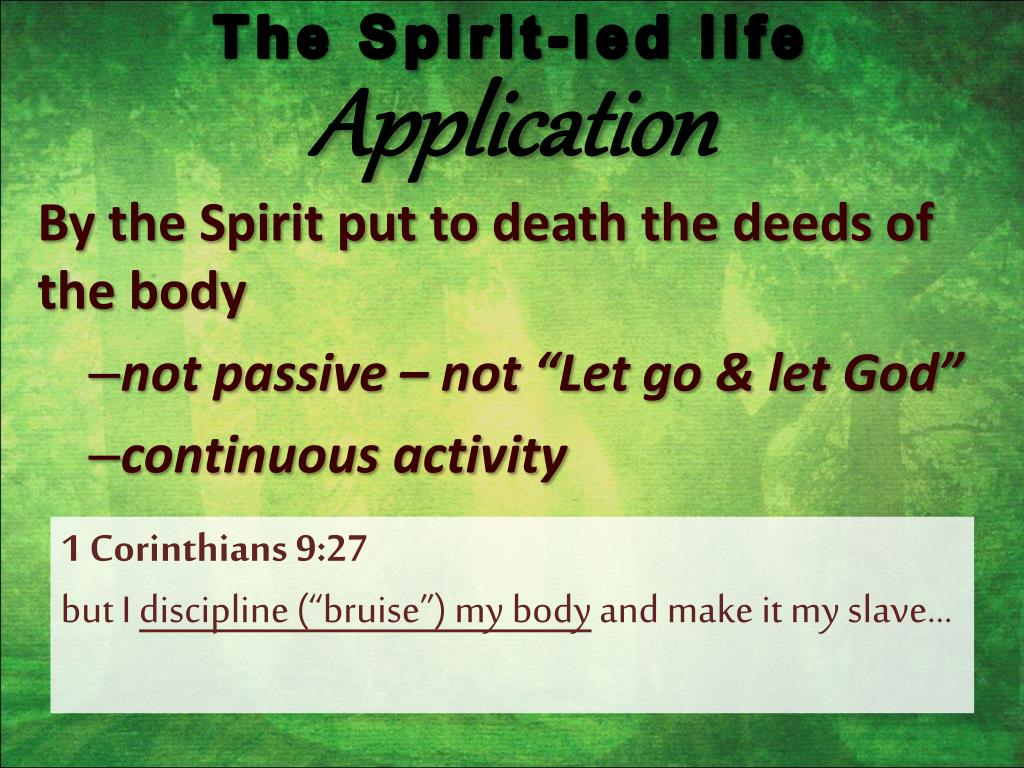 PPT - The Spirit-led Life Romans 8:12-17 PowerPoint Presentation, free ...