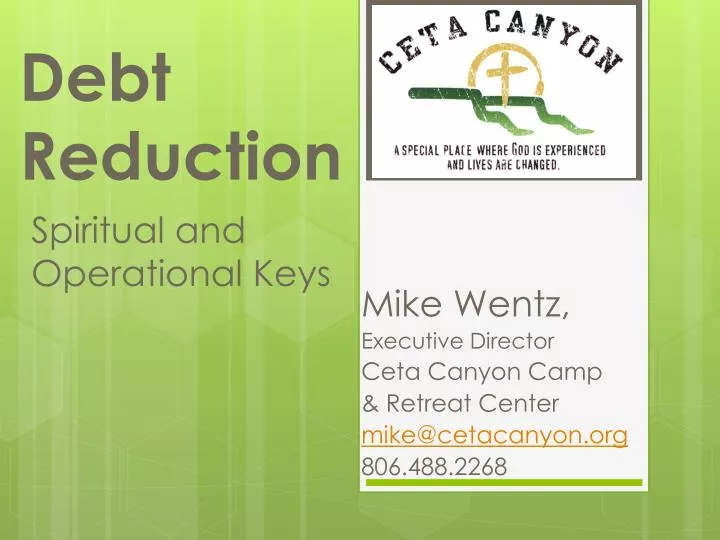 PPT - Debt Reduction PowerPoint Presentation, free download - ID:2482878 PPT - Debt Reduction PowerPoint Presentation, free download - ID:2482878