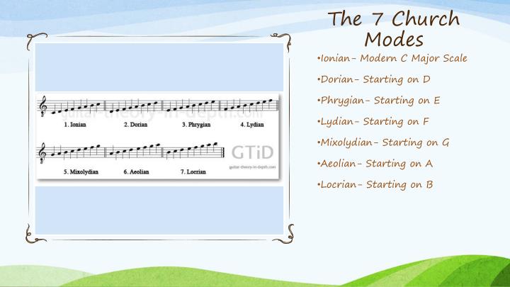 PPT - The Church Modes PowerPoint Presentation - ID:2483149