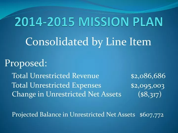 PPT - 2014-2015 MISSION PLAN PowerPoint Presentation, free download ...