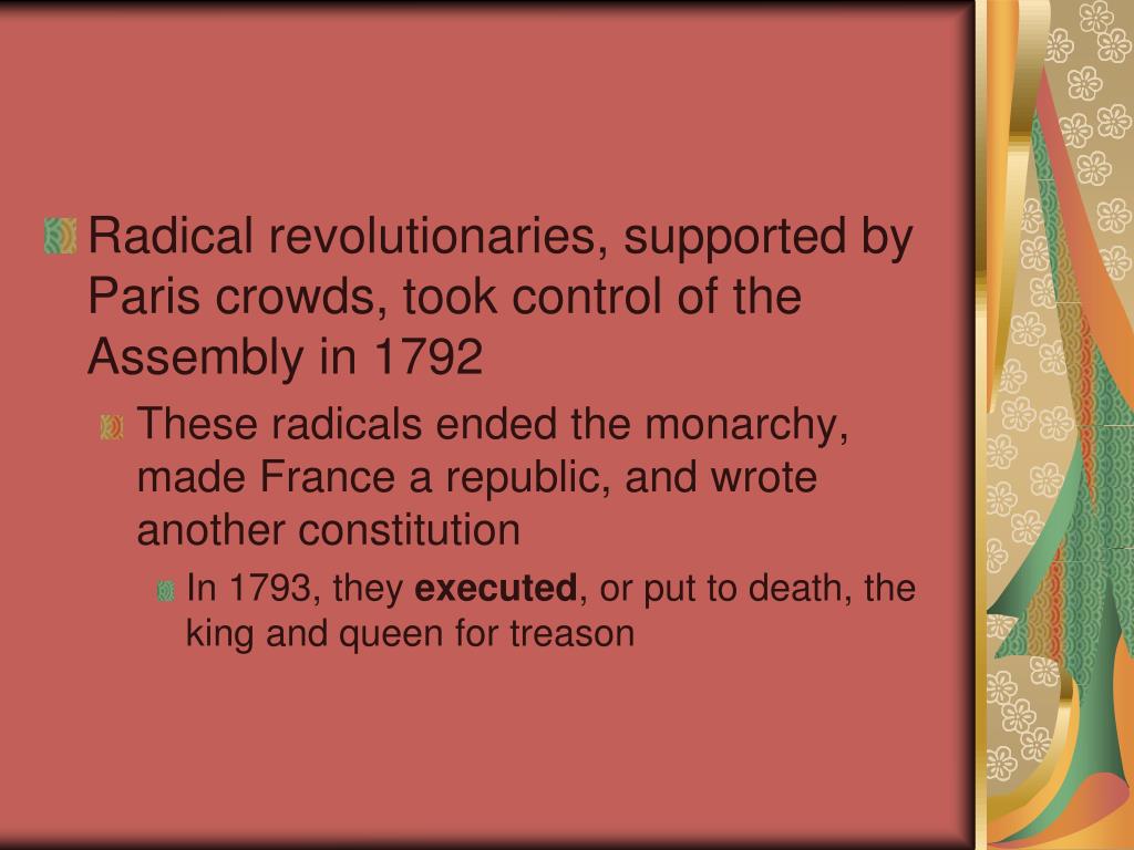 PPT - Reign of Terror: The French Revolution's Radical Changes ...