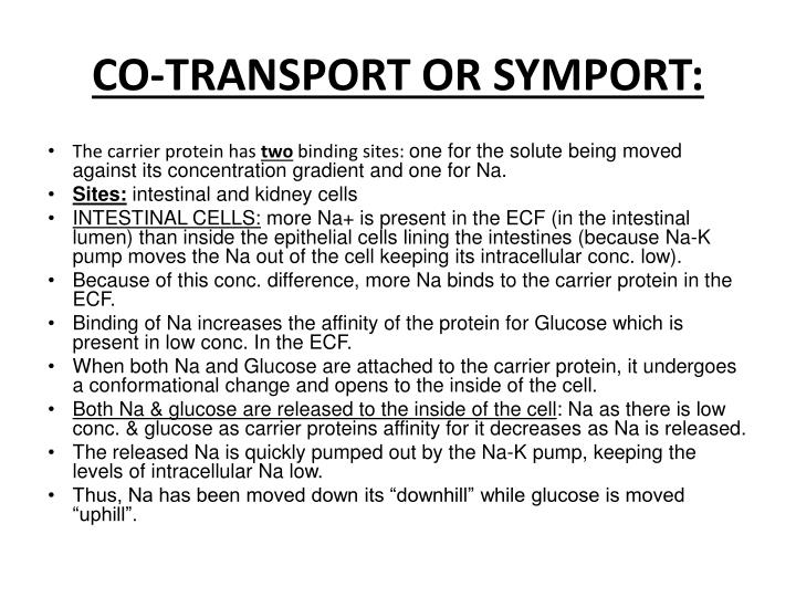 PPT - TRANSPORT ACROSS CELL MEMBRANE-ii (Guyton, 12 th Ed. (chapter 4 ...