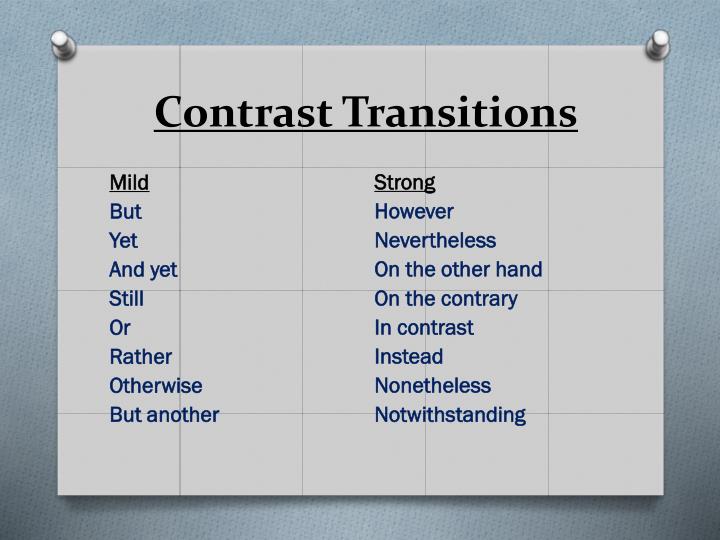 PPT - TRANSITIONAL WORDS AND PHRASES PowerPoint Presentation - ID:2484408