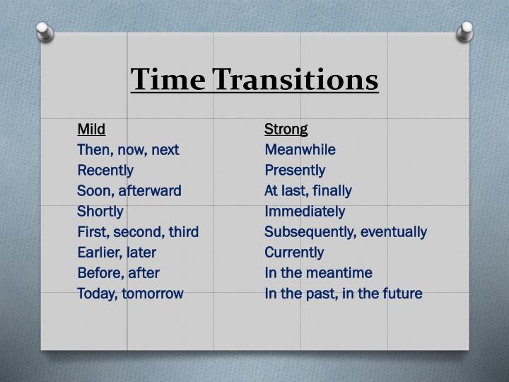 PPT - TRANSITIONAL WORDS AND PHRASES PowerPoint Presentation - ID:2484408
