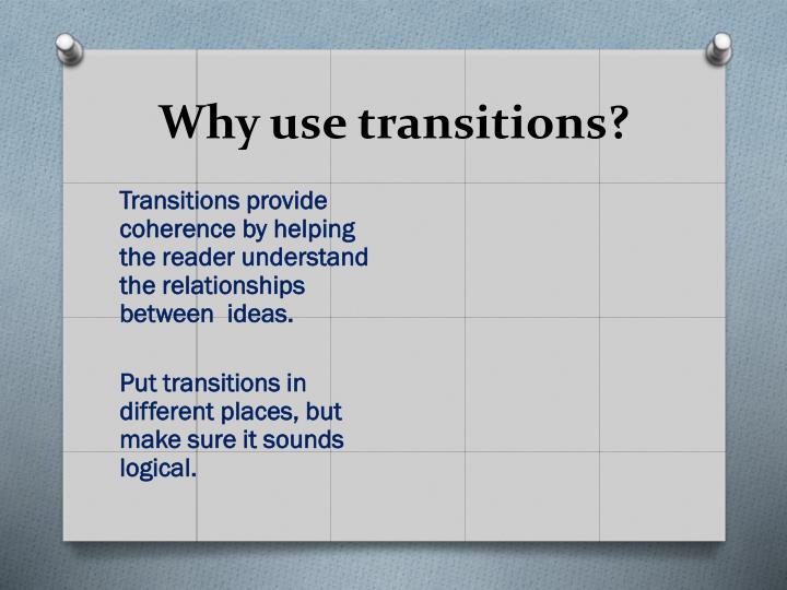 PPT - TRANSITIONAL WORDS AND PHRASES PowerPoint Presentation - ID:2484408