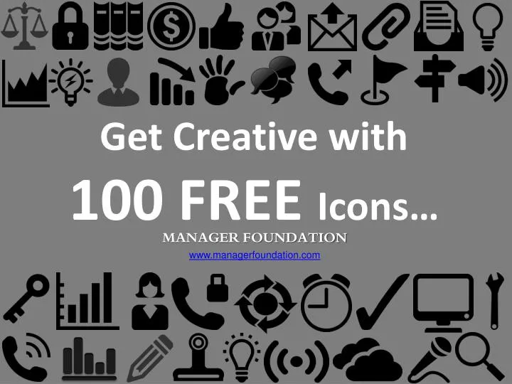 PPT - Get Creative with 100 FREE Icons… PowerPoint Presentation, free ...