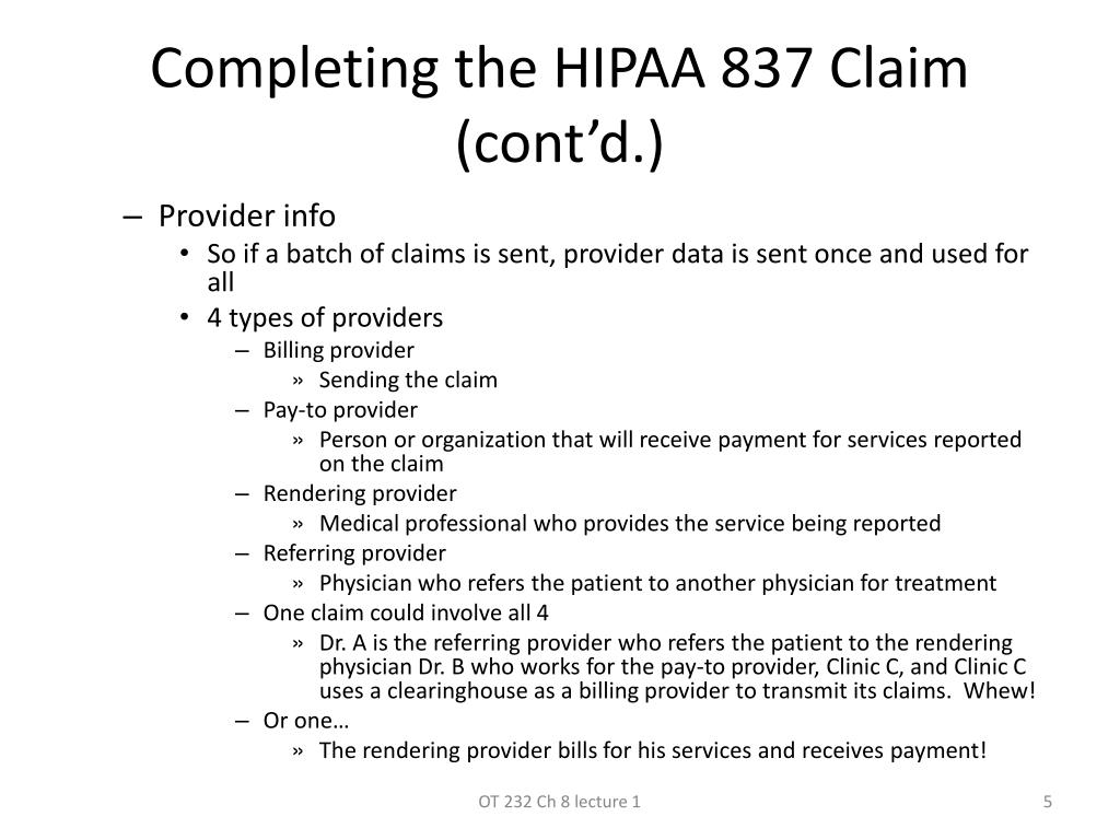 PPT - Health Care Claim Preparation & Transmission PowerPoint ...
