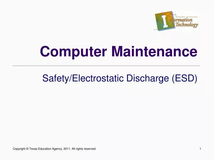 PPT - Computer Maintenance PowerPoint Presentation, free download - ID ...