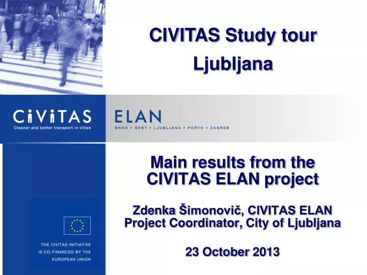 PPT - CIVITAS Study tour Ljubljana PowerPoint Presentation, free ...