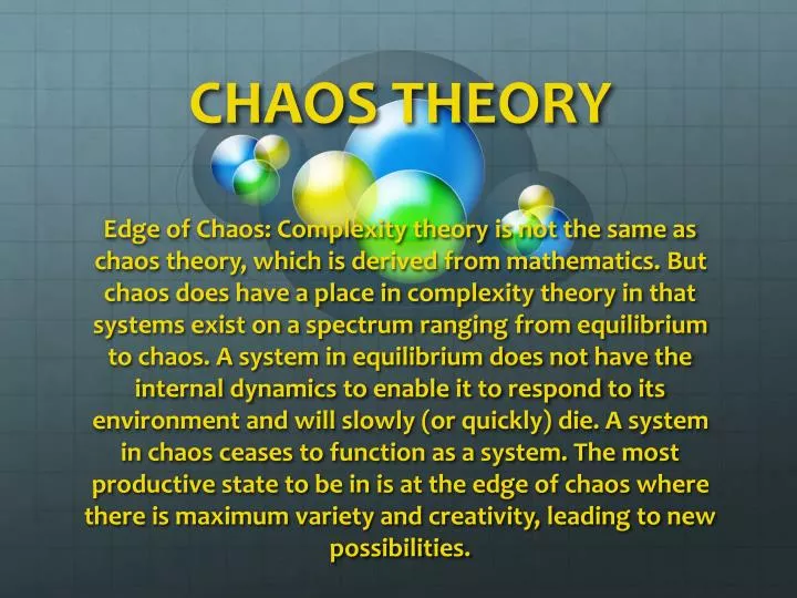 PPT - CHAOS THEORY PowerPoint Presentation, free download - ID:2485528