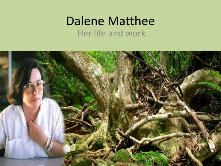 PPT - Dalene Matthee PowerPoint Presentation, free download - ID:2485555